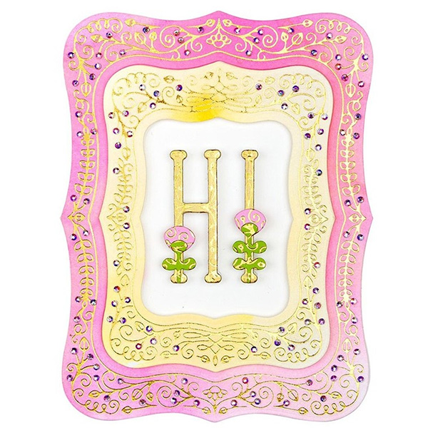 Dies Spellbinders Essential Label - Pyssel & Scrapbooking