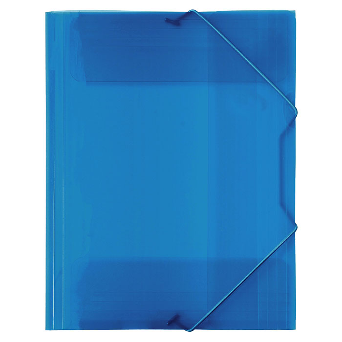 Mapp Gummiband Blå Halvtransparant - Pyssel & Scrapbooking