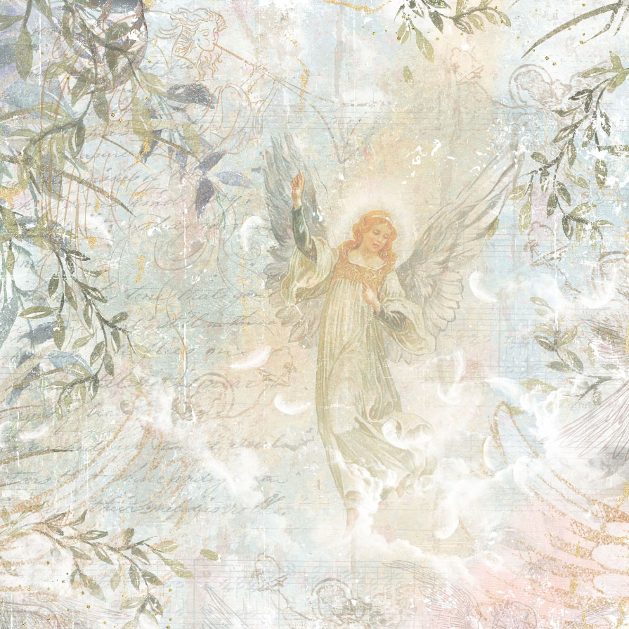 Paper Pad Vellum 8x8 - Crafters Companion - Angel - 24 ark