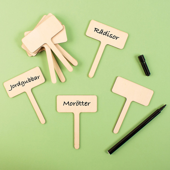 Planteringsmarkör - Skylt för Grönsakslandet - Kristinas Scrapbooking